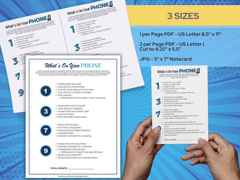 What's on Your Phone - Team Building Game: Office Party Icebreaker ...