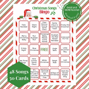 Christmas Songs Bingo | Fun Workplace Teambuilding and Ice Breaker ...