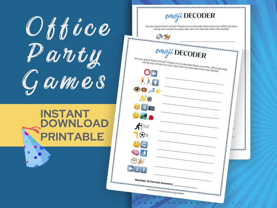 Buy Emoji Decoder Game: Office Team Building Icebreaker (printable PDF ...