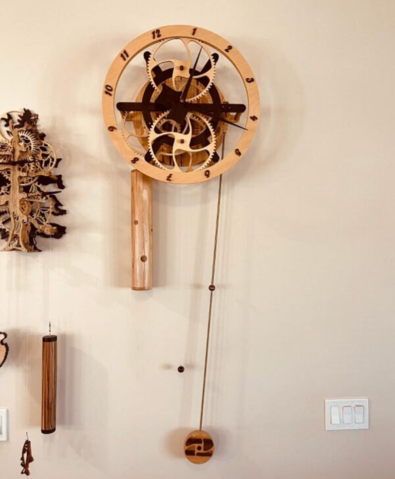 Perspective Clock Plan DXF and PDF File for CNC and Scroll Saw Builders ...