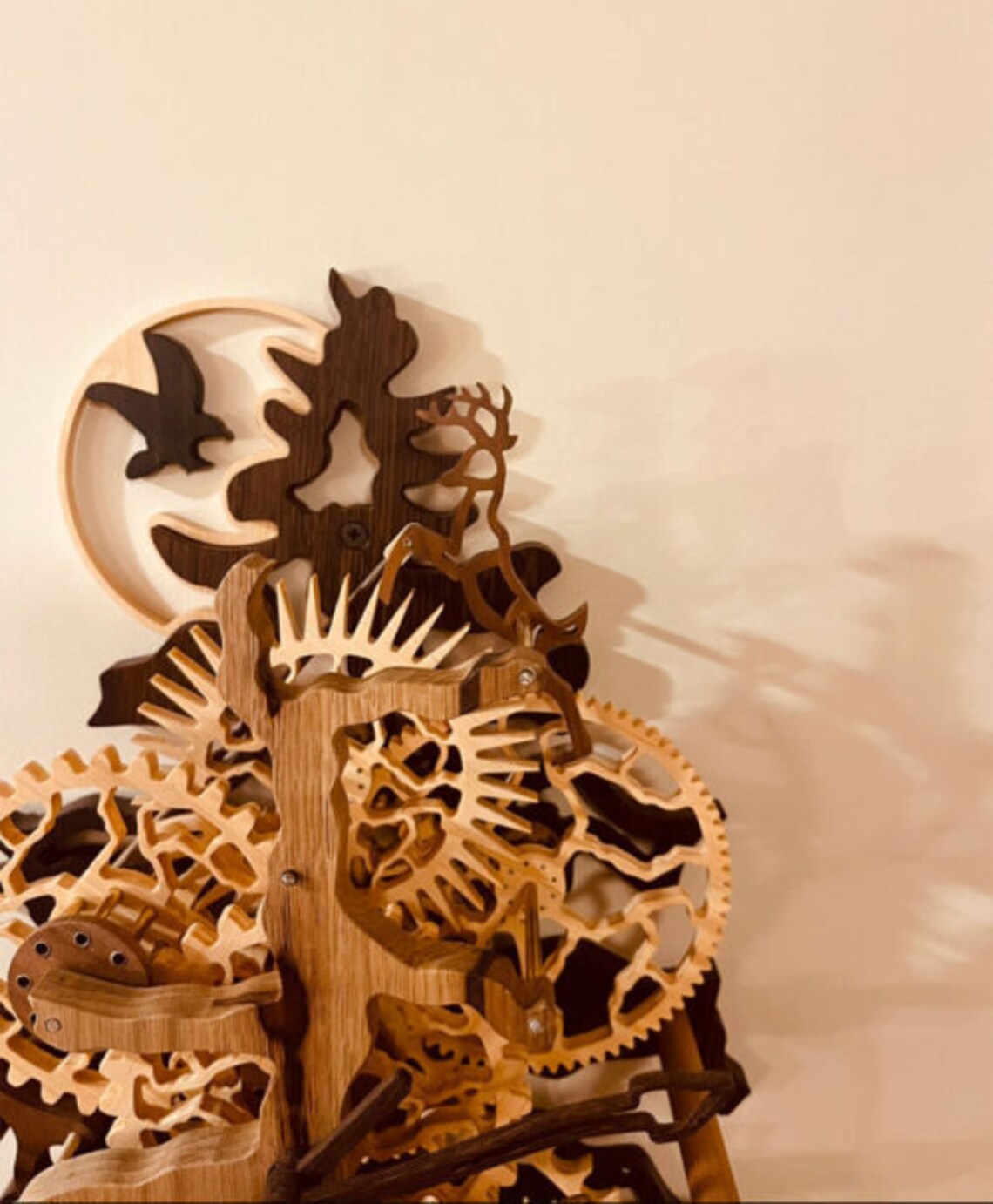 Organic Cluster Clock Plan DXF and PDF File for CNC and Scroll Saw ...