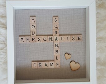 Scrabble frame | Etsy