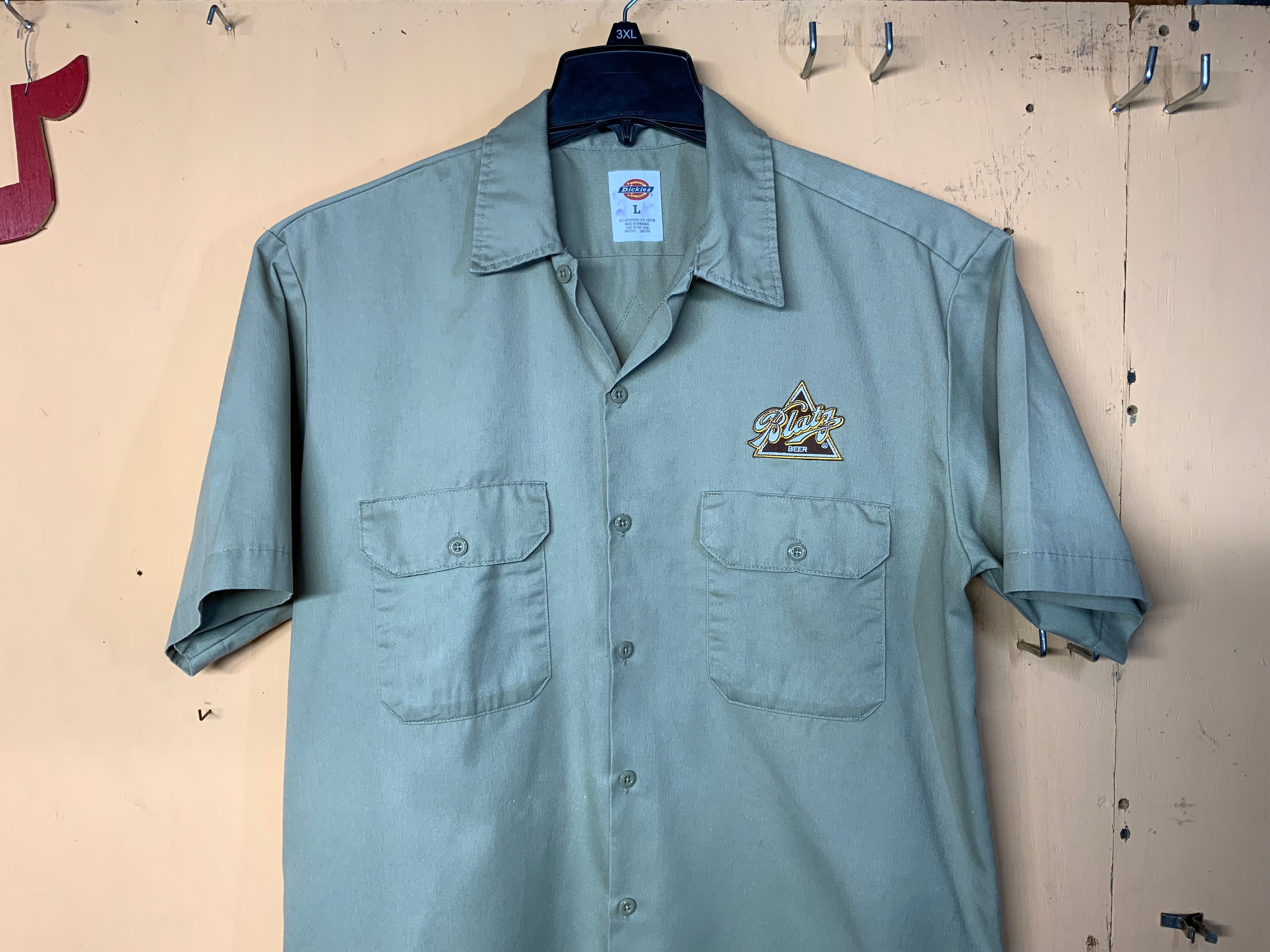 Blatz Beer Work Shirt Dickies Large. - Etsy