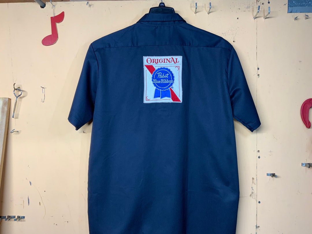Pabst Blue Ribbon Beer Work Shirt Dickies Xl. - Etsy