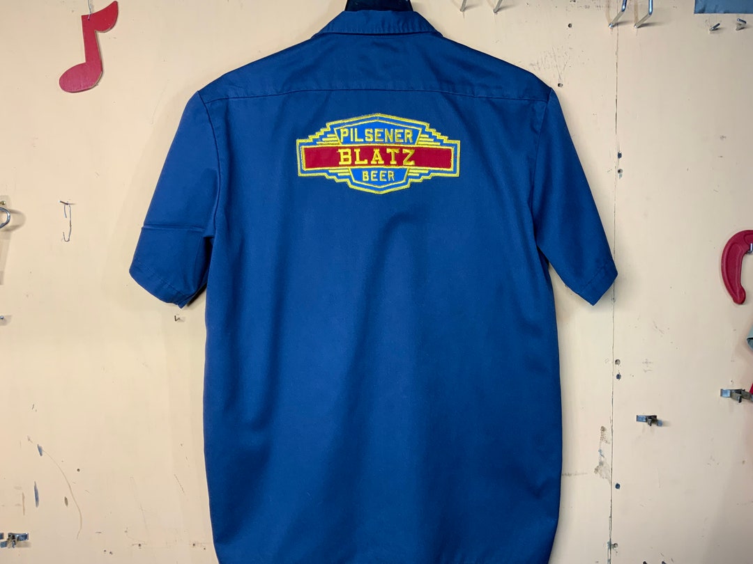 Blatz Beer Work Shirt Dickies Large. - Etsy
