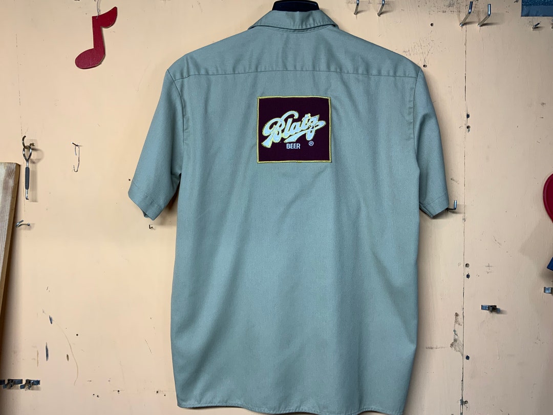 Blatz Beer Work Shirt Dickies Large. - Etsy