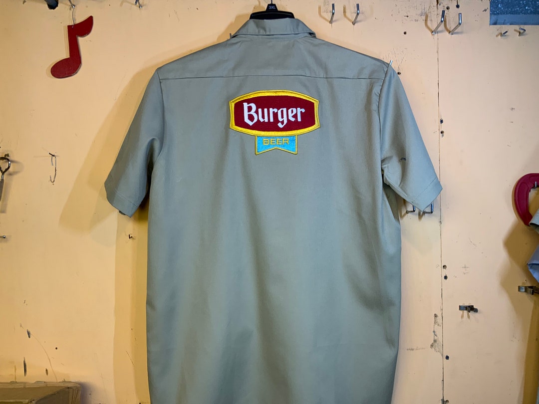 Burger Beer Work Shirt Dickies Large. - Etsy