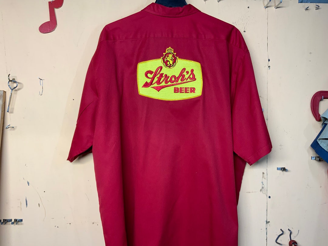 Stroh’s Beer Work Shirt Dickies 5XL. - Etsy