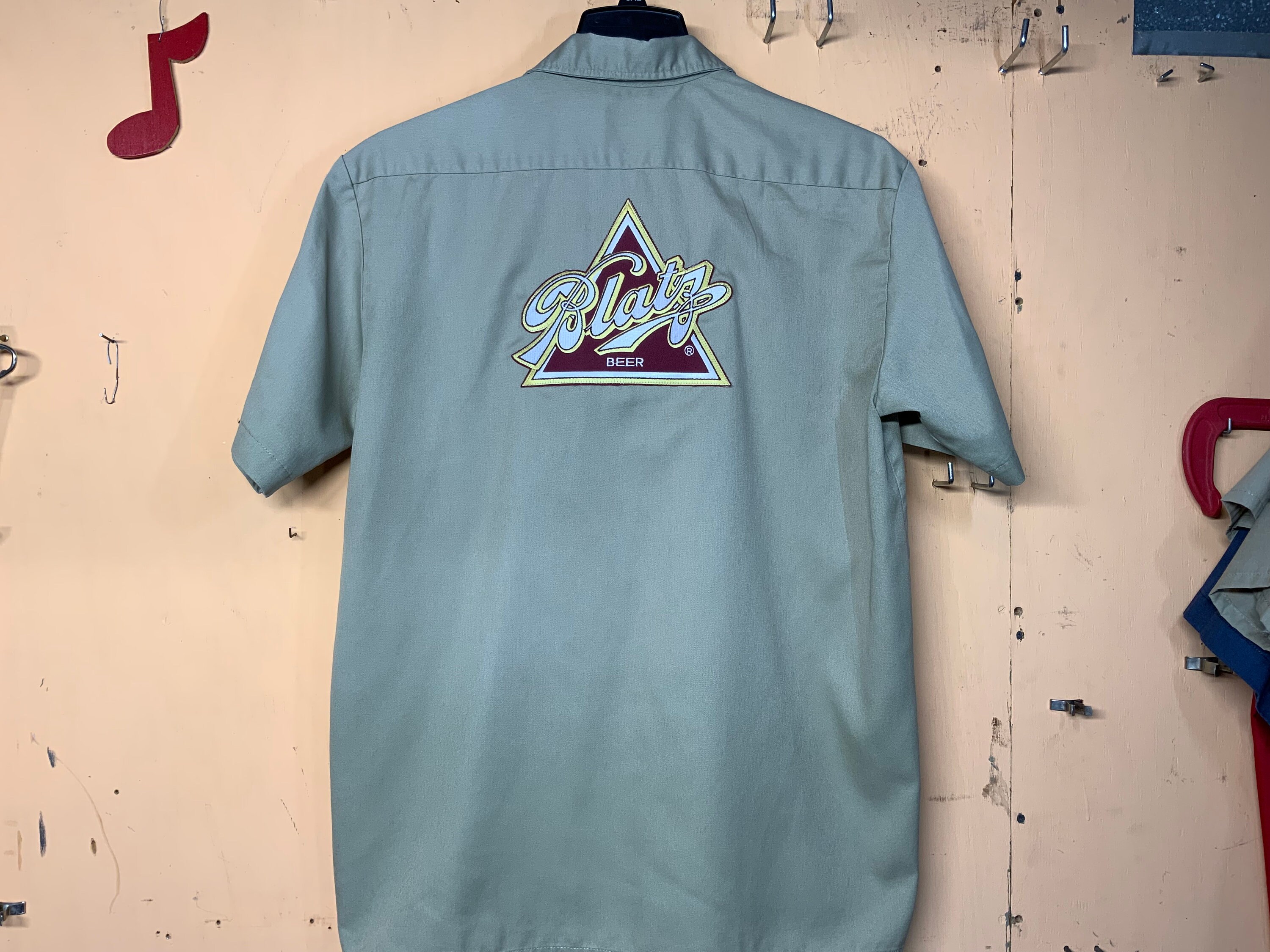 Blatz Beer Work Shirt Dickies Large. - Etsy