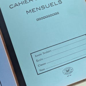 4 Midcentury French School Exercise Books, Unused New Oldstock in Mint ...