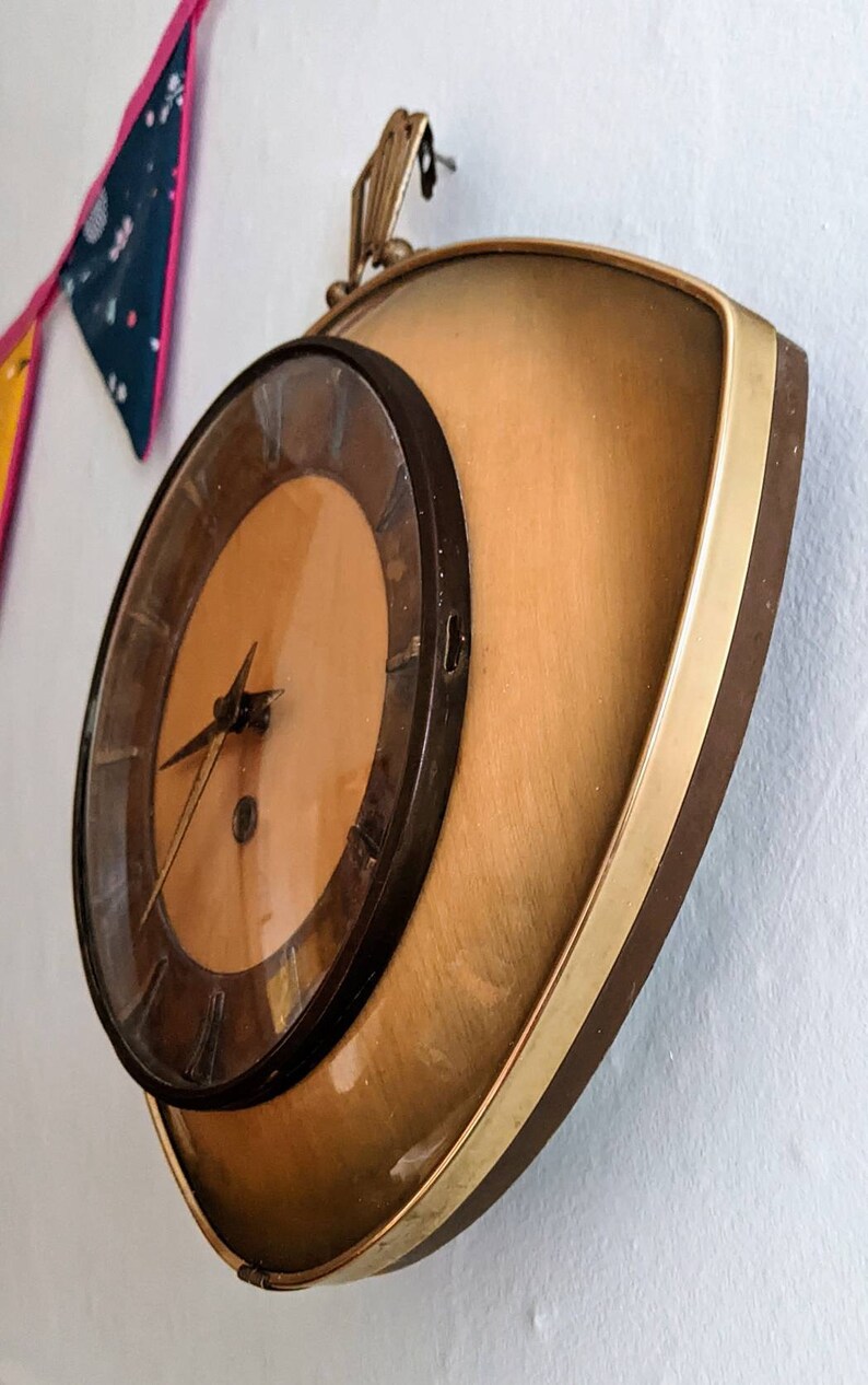 Midcentury Lauffer Wall Clock With New Quartz Battery Powered Movement ...
