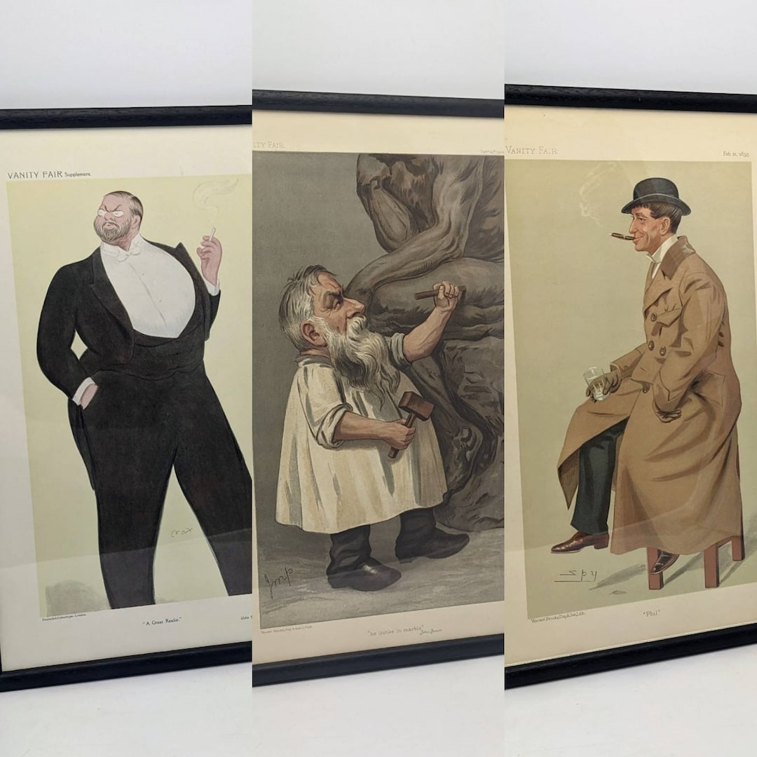 Antique Vanity Fair Prints Set of 3 ARTISTS Newly - Etsy