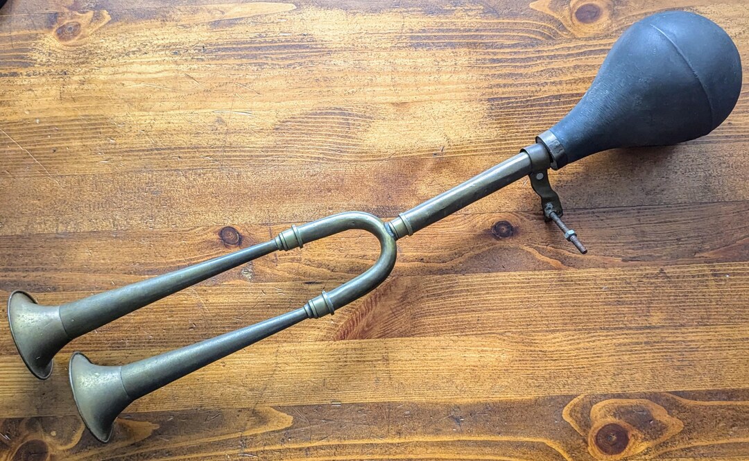 Vintage Brass Double Classic Car Horn - Etsy