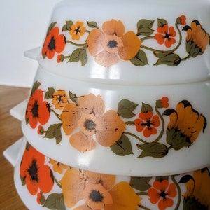 1970s Pyrex Floral 3 Tureen Set in the 'ingrid' Pattern - Etsy