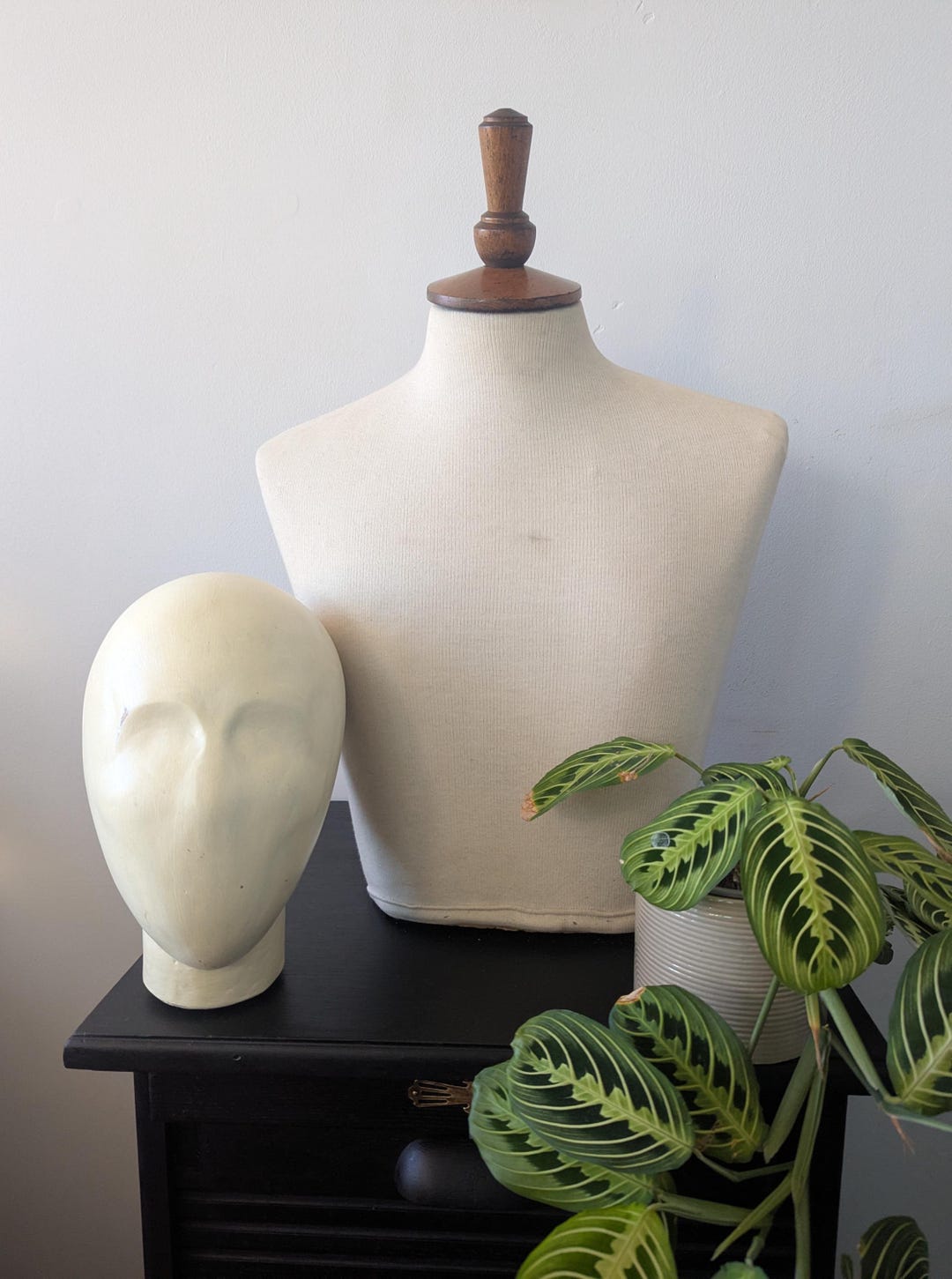 Upper Body Mannequin With Removable Oak Neck Cap and Head - Etsy