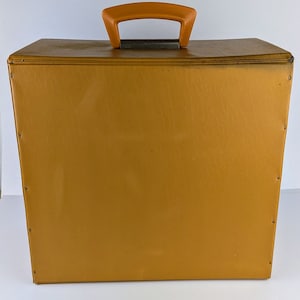 Vintage Mustard Yellow Record Case, Vinyl Record Storage Carry Case - Etsy