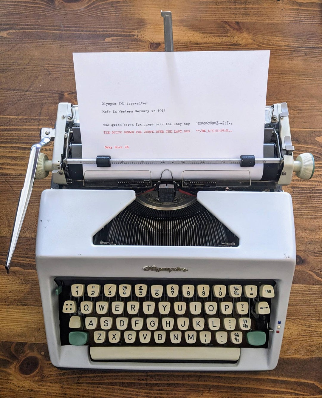 Olympia SM8 Typewriter Made in Western Germany in 1965 Fully - Etsy
