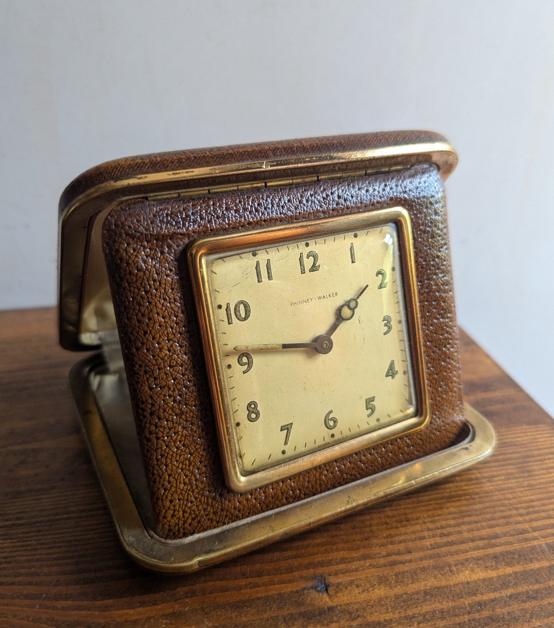 Early 1900s American Large Folding Travel Clock, Phinney-walker Clock ...