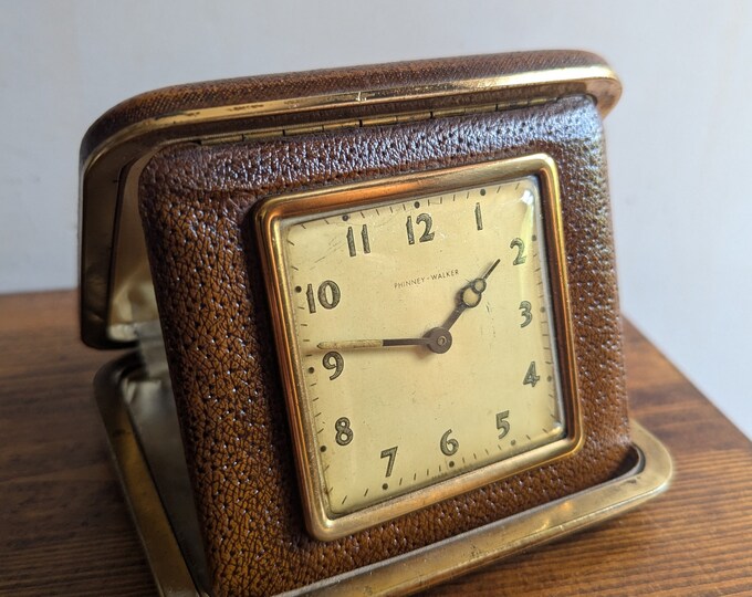 Early 1900s American Large Folding Travel Clock, Phinney-walker Clock ...