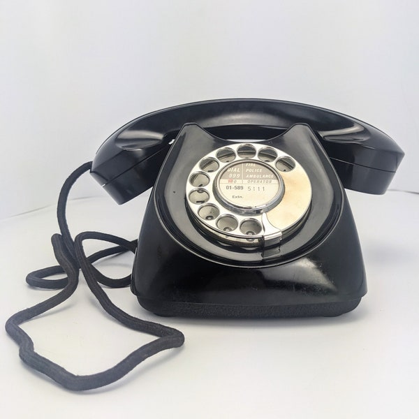 Black Bakelite Phone - Etsy