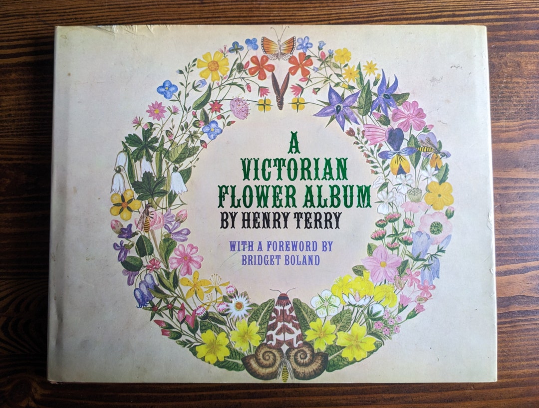 Vintage Hardback Book 'victorian Flower Album' After 1873 Watercolours ...