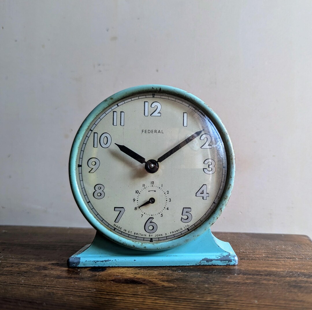 1940s Green Alarm Clock Made by John D Francis - Etsy