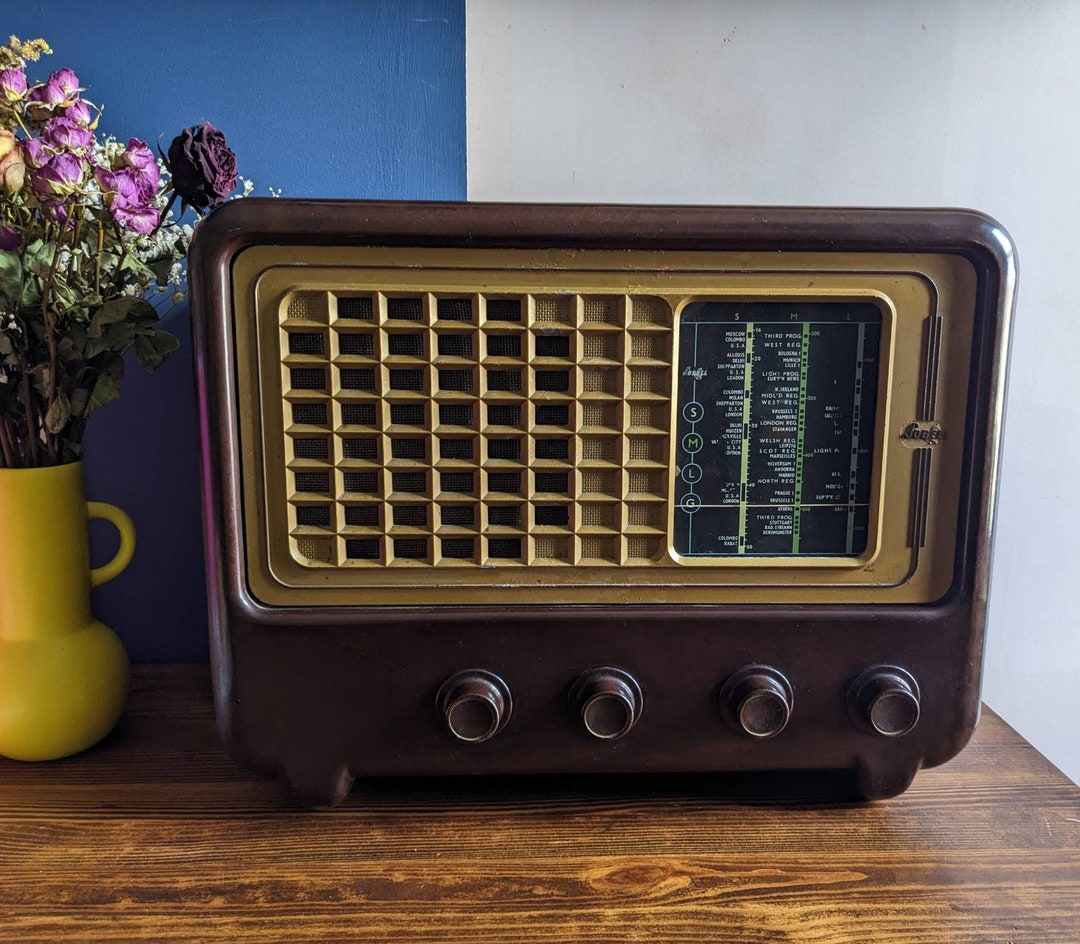 1940s Sobell Bakelite Radio Untested for Decor - Etsy