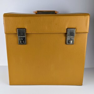 Vintage Mustard Yellow Record Case, Vinyl Record Storage Carry Case - Etsy