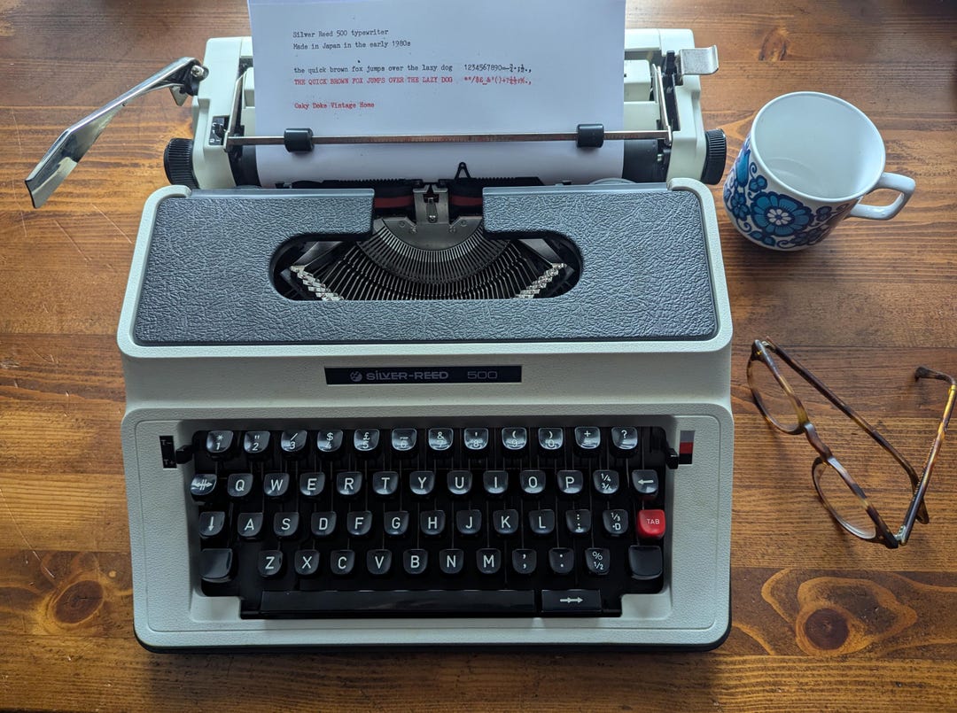 Silver Reed 500 Typewriter, Early 1980s Typewriter in Excellent ...