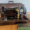 Beautiful 1917 Antique Singer Sewing Machine Model 66K With Lotus ...
