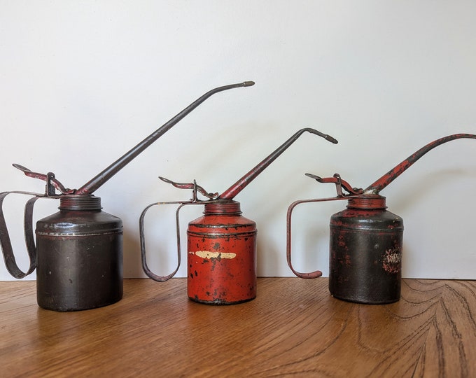 Early Mid 1900s Red Wesco Oil Dripper Cans - Etsy