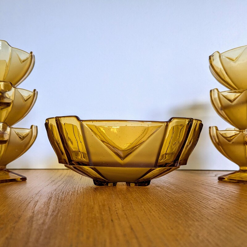 Art Deco Glassware - Etsy Australia