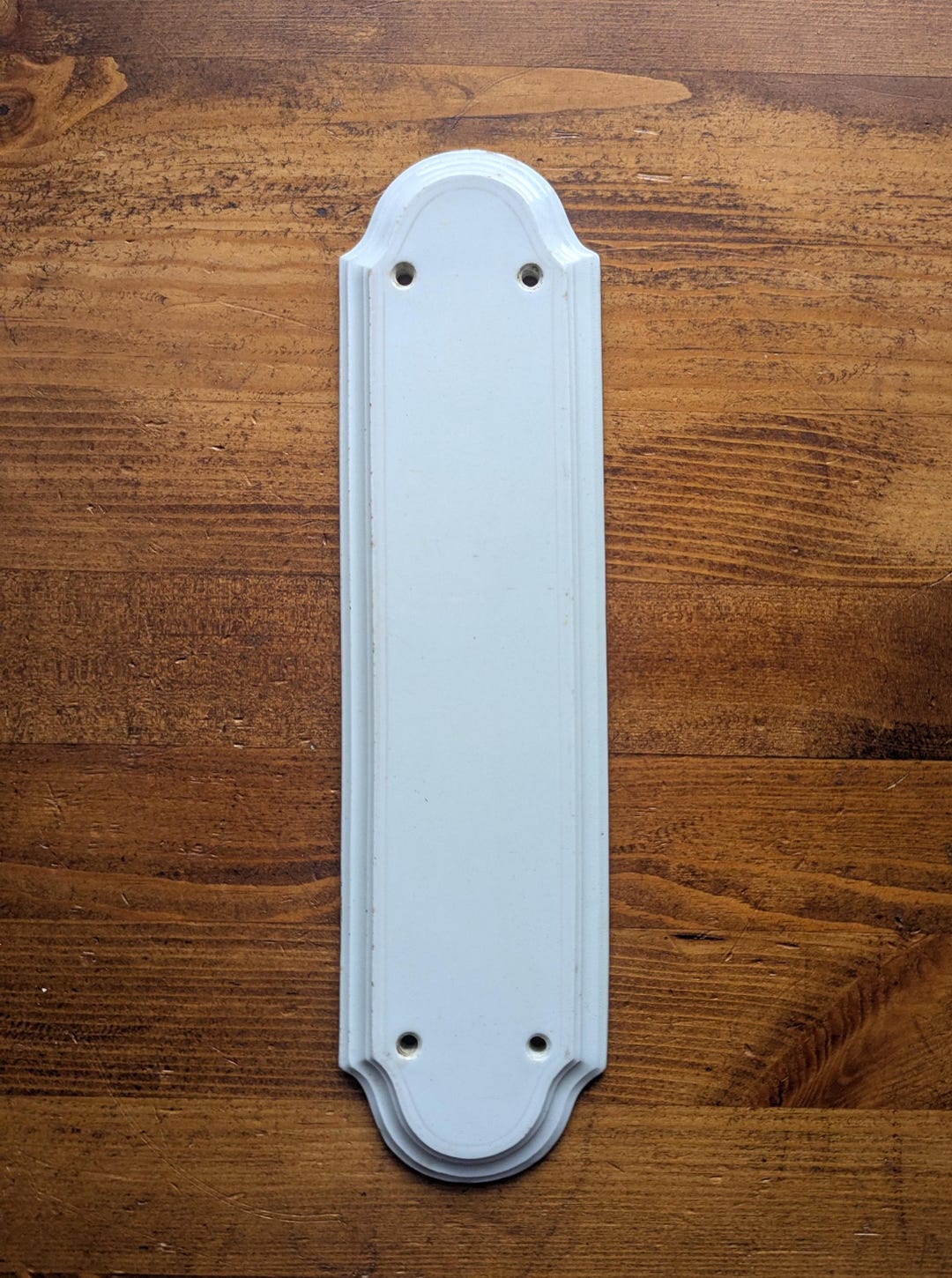 1930s Original White Glazed Ceramic Internal Door Push Plate With ...