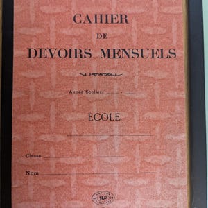 4 Midcentury French School Exercise Books, Unused New Oldstock in Mint ...