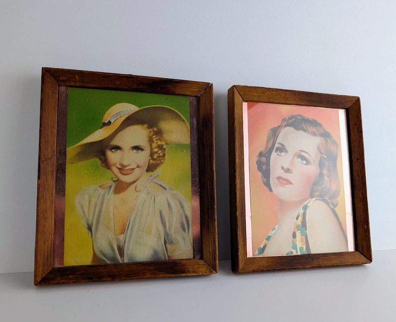 Pair of 1940s Film Stars in Vintage Frames - Etsy UK
