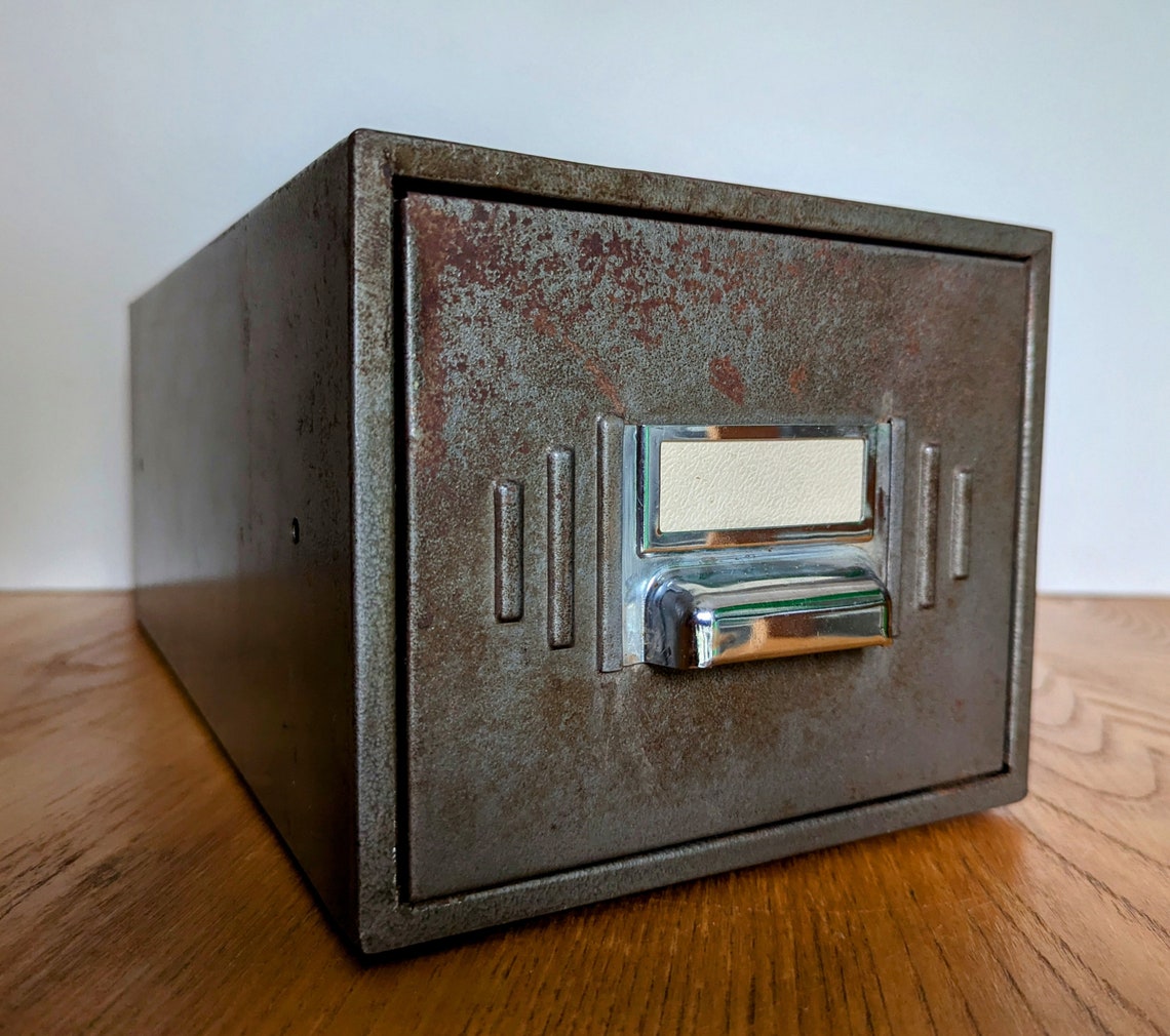 1930s Art Deco Index Card Storage Drawer - Etsy