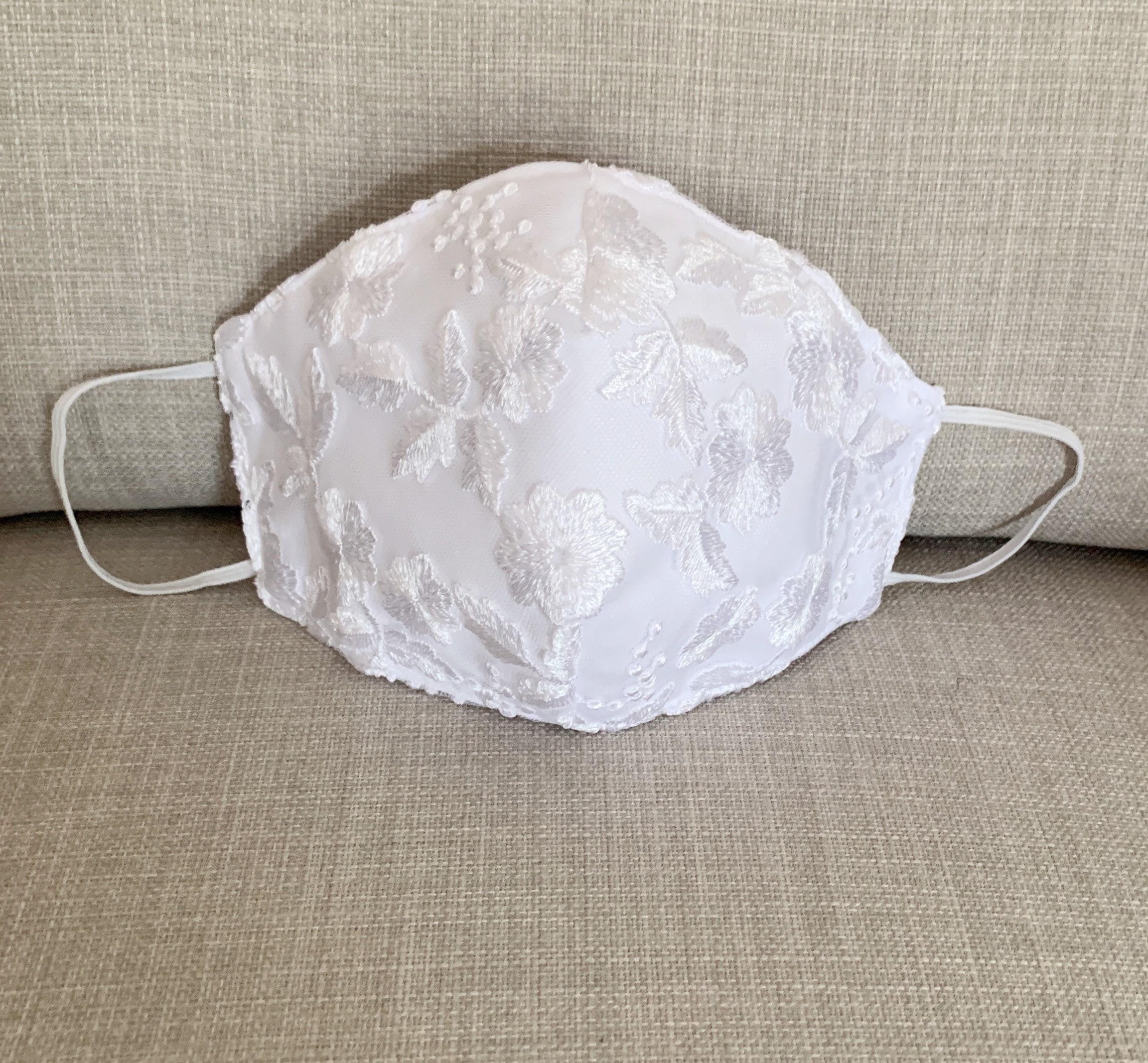 Grey face mask evening face mask party white ivory black pink | Etsy