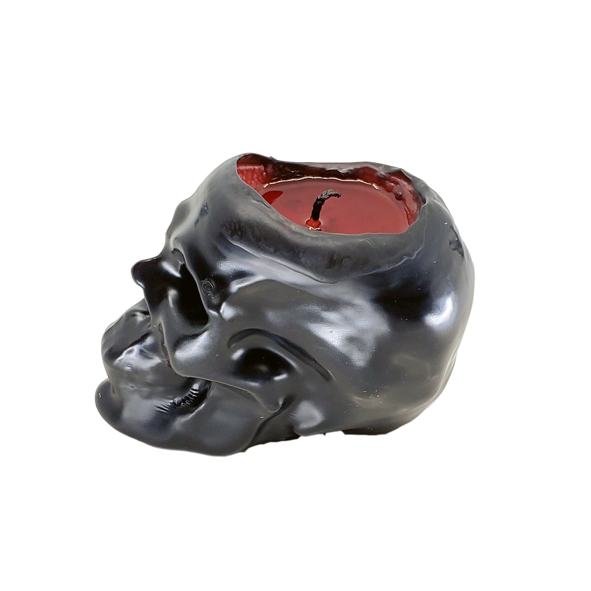 Reversing Skull Candle Black/red Large for Ritual Spell - Etsy