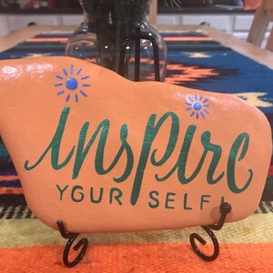 Painted Rock - Inspire Yourself - Etsy