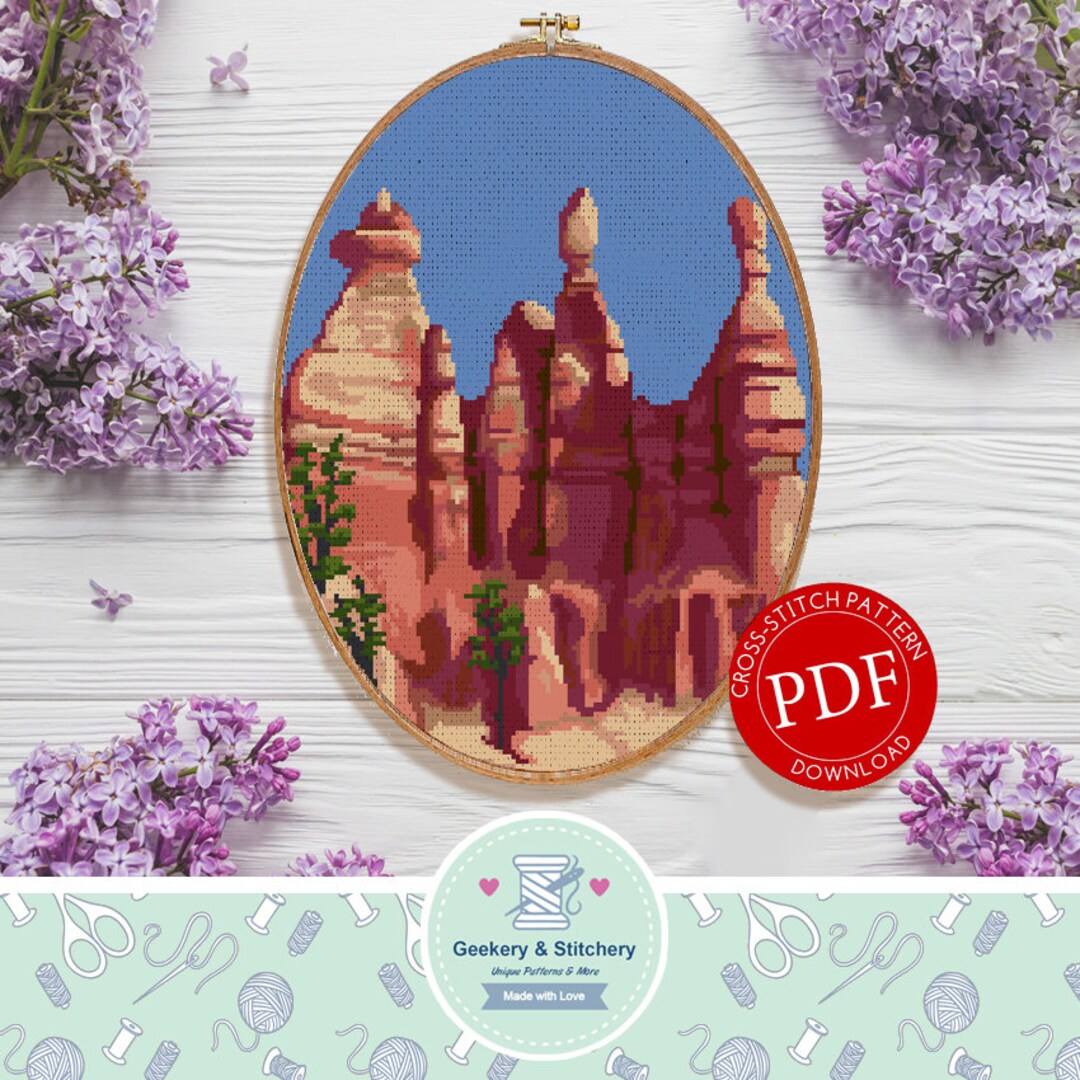 Bryce Canyon Utah | Digital Download | Cross Stitch Pattern | - Etsy