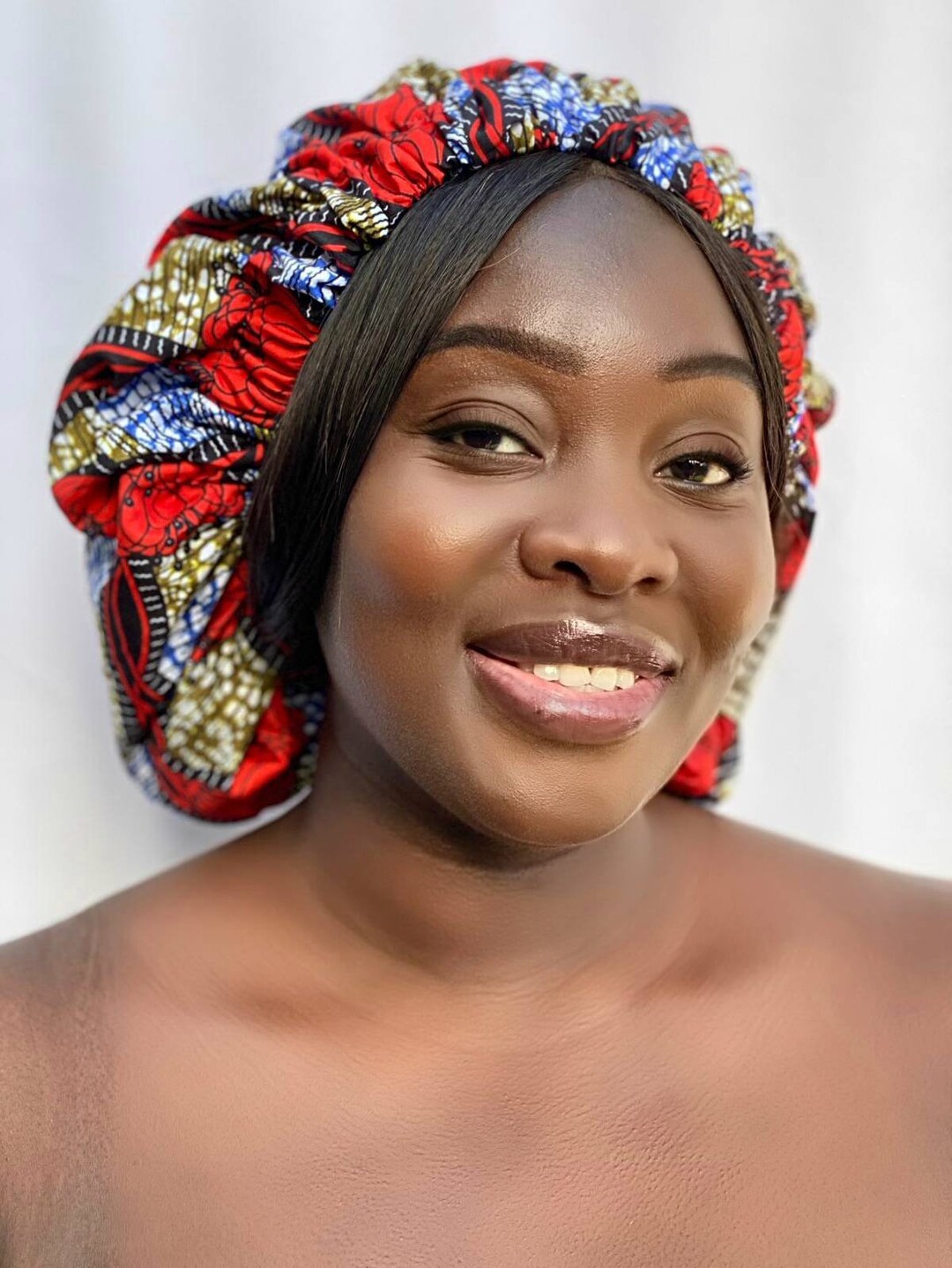 Extra Large Satin Lined Bonnets, African Hair Bonnets, Ankara Bonnets ...