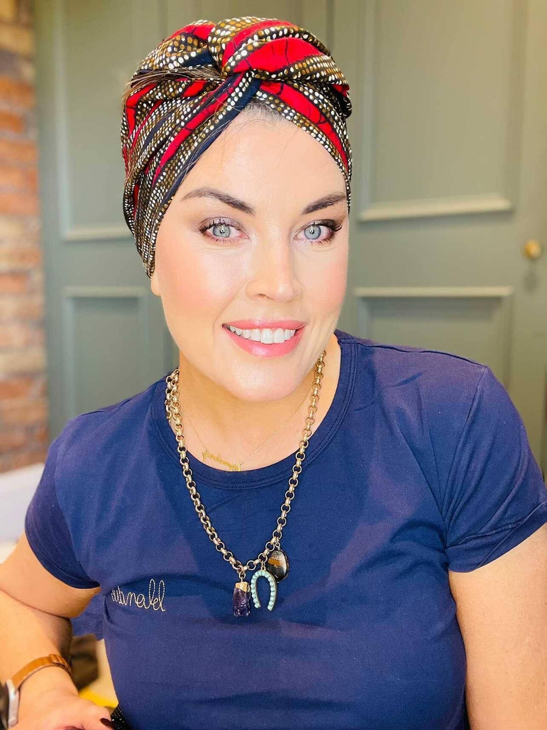 African Print Wired Headband: Boho Turban Wrap - Etsy
