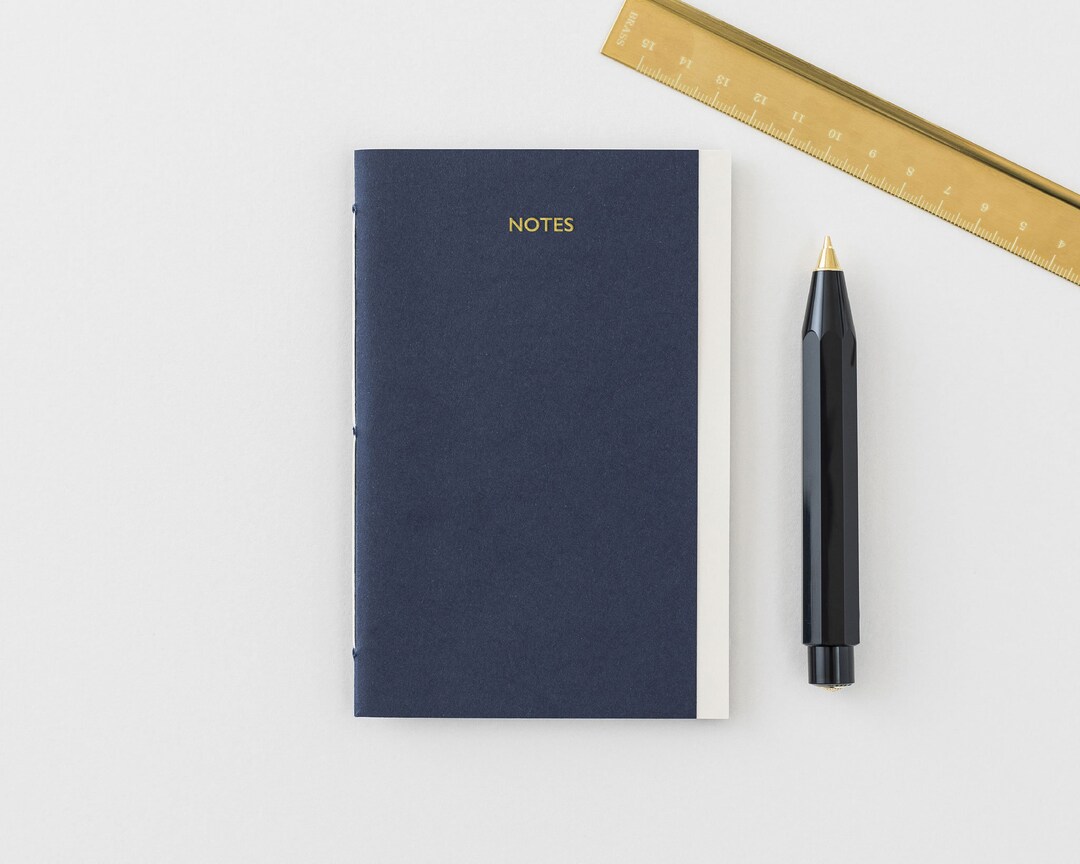 Hand-bound Notebook Small With Your Title - Etsy