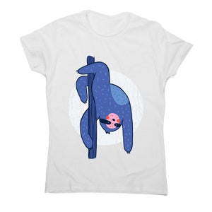 Pole Dance Sloth Women's Funny Illustrations T-shirt - Etsy