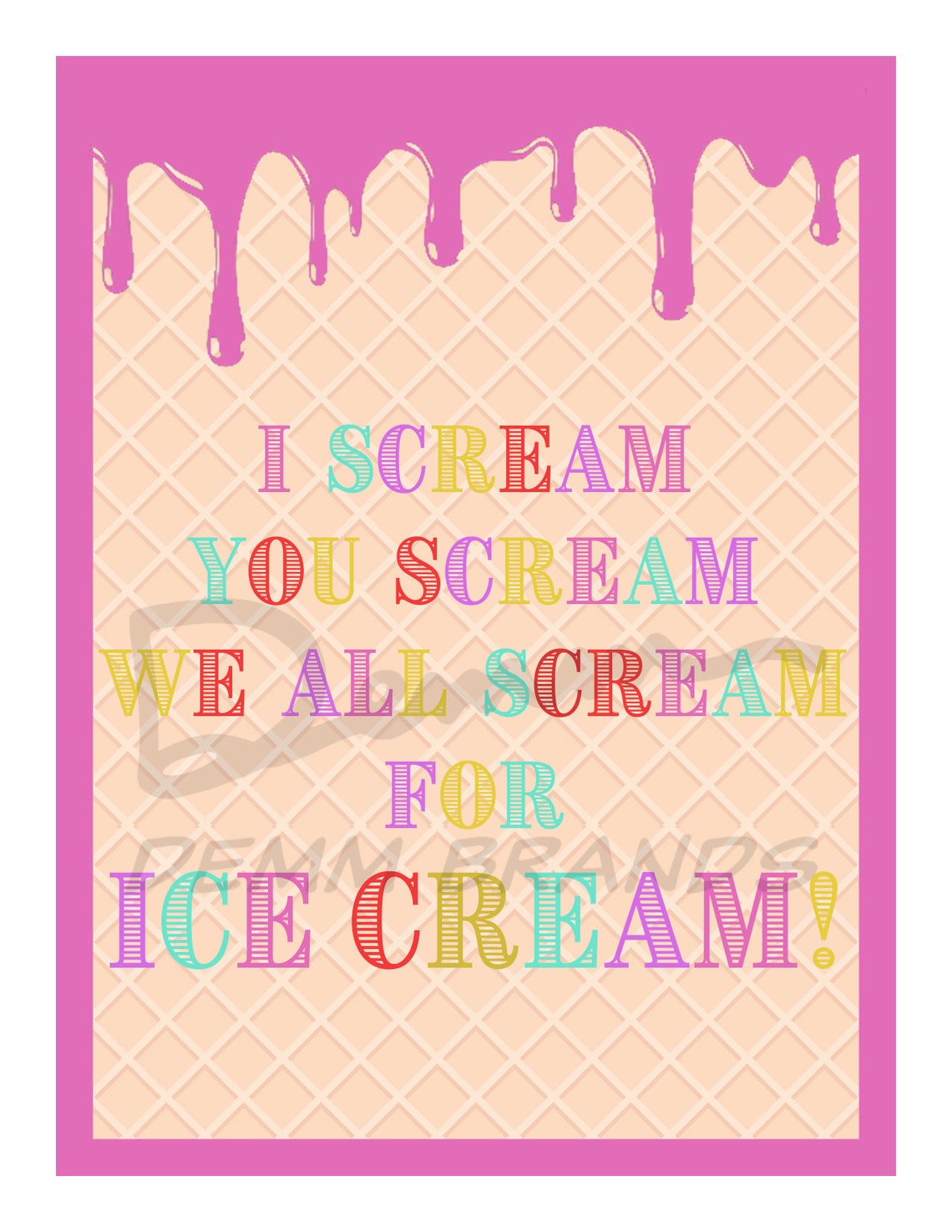Ice Cream Party Printables Instant Download - Etsy