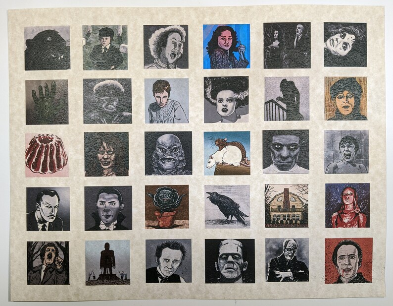 Classic Horror Movie Countdown Calendar (halloween or Anytime!) - Etsy