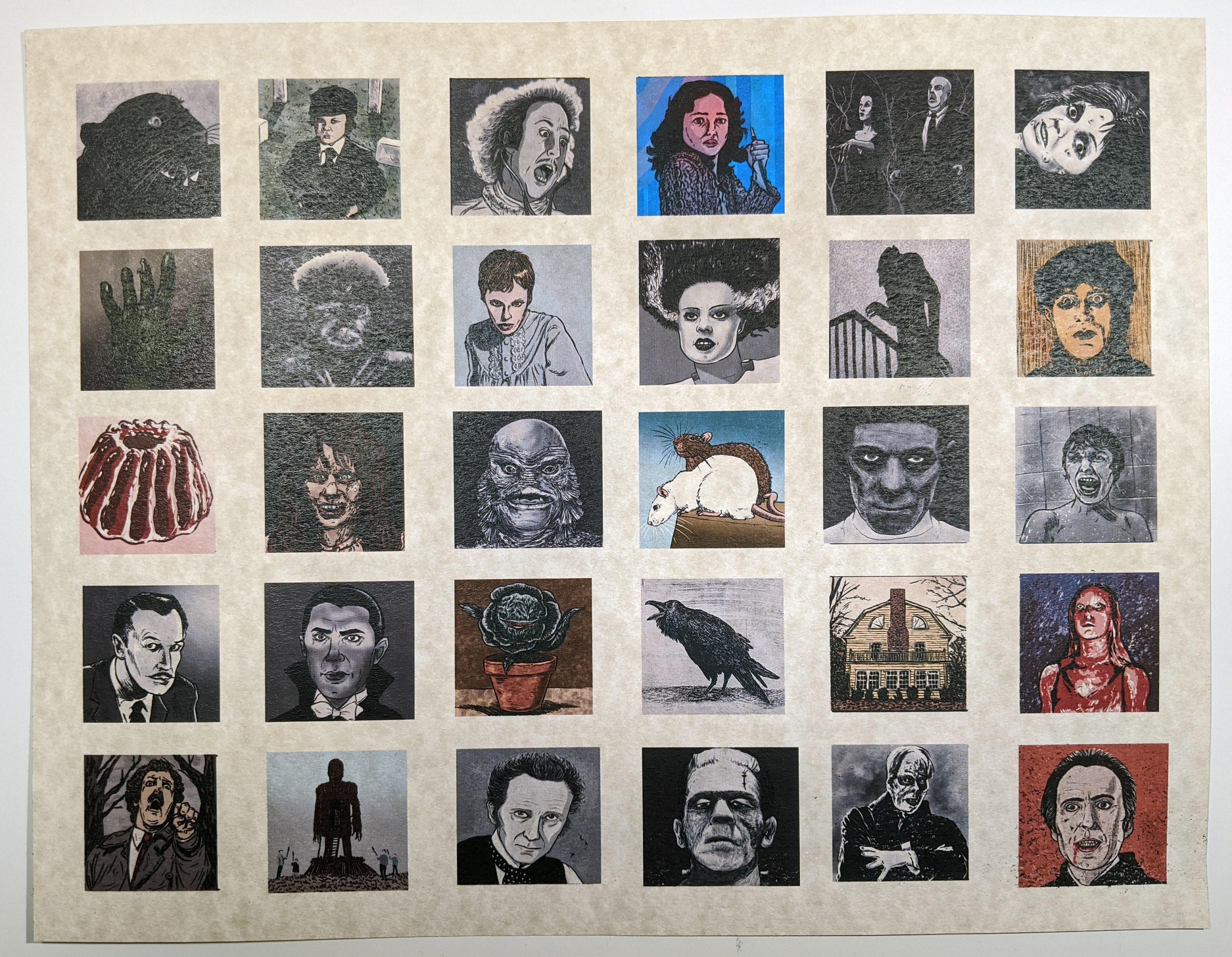 Classic Horror Movie Countdown Calendar (halloween or Anytime!) - Etsy