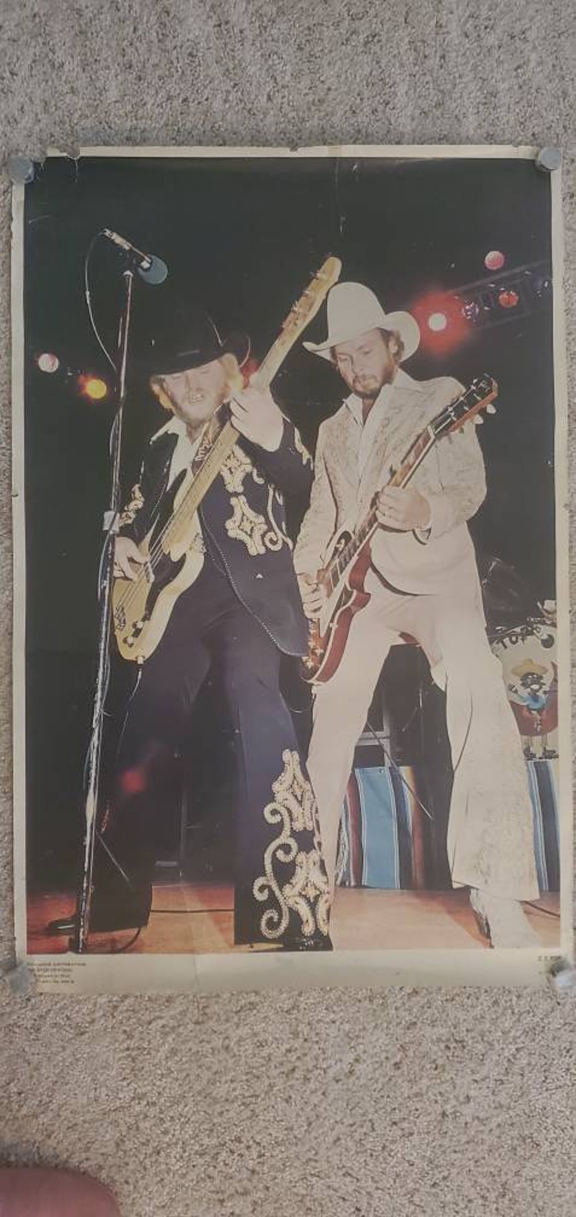Zz Top Vintage Poster 1976 One Stop Posters Fandango Etsy
