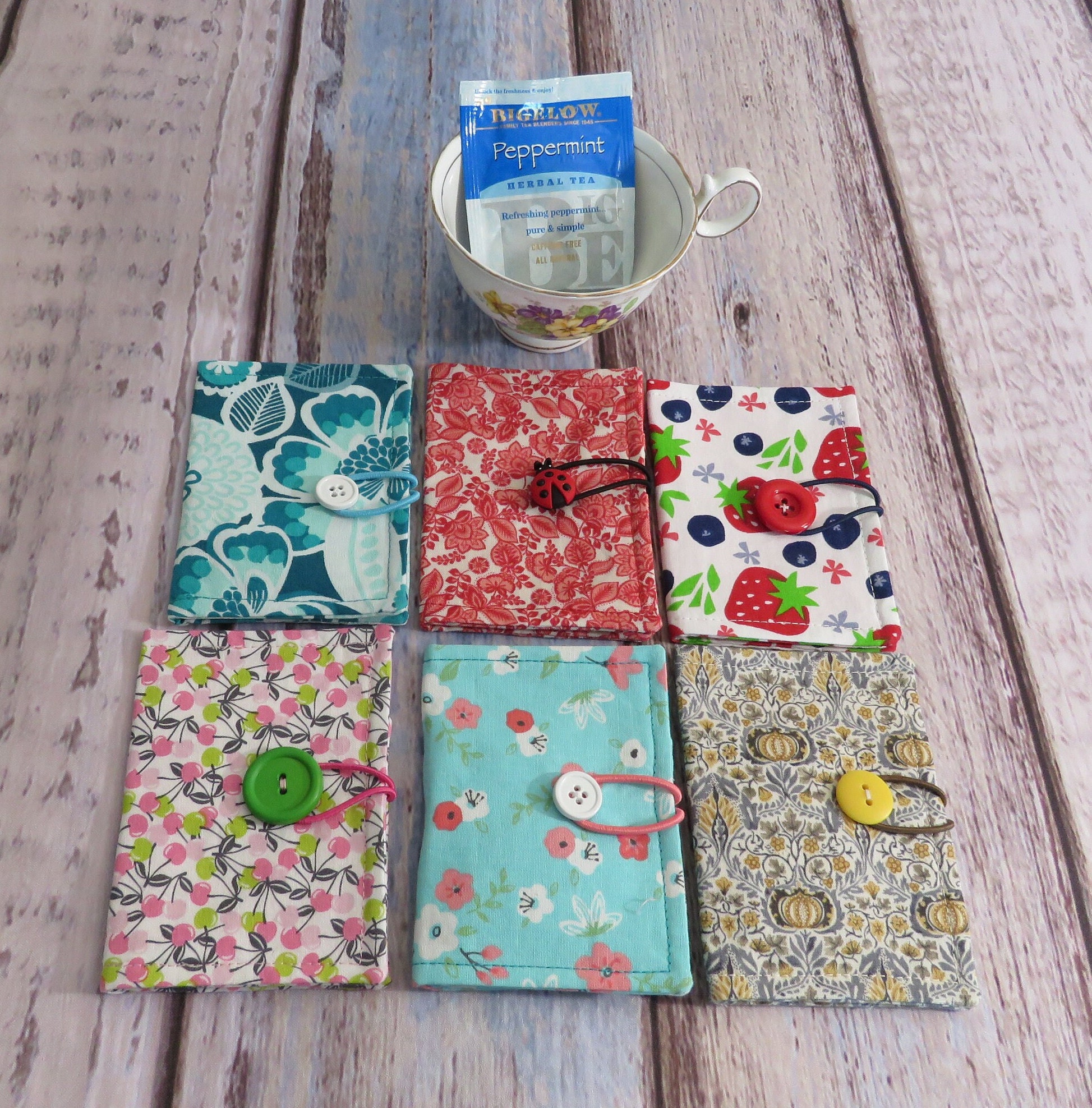 Quilted Tea Bag Wallet