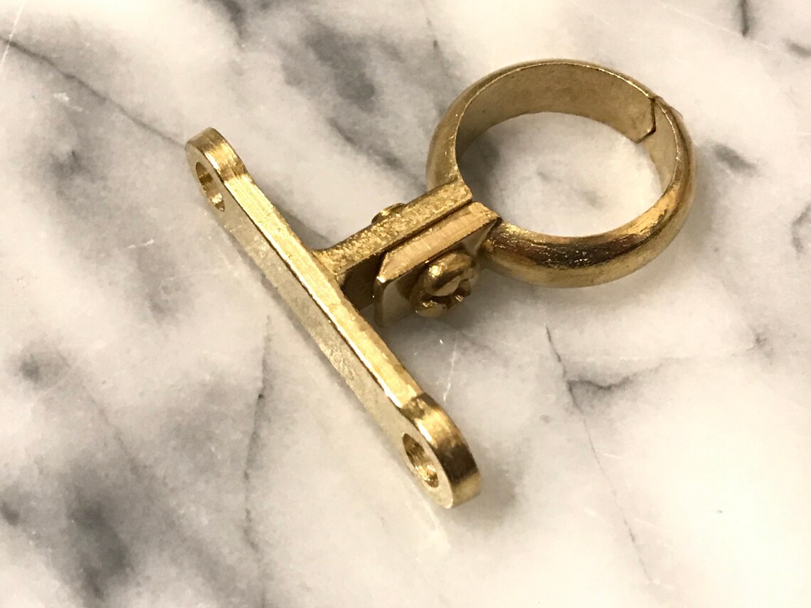 Solid Brass Pipe Mount Fixing Bracket Steam Punk - Etsy